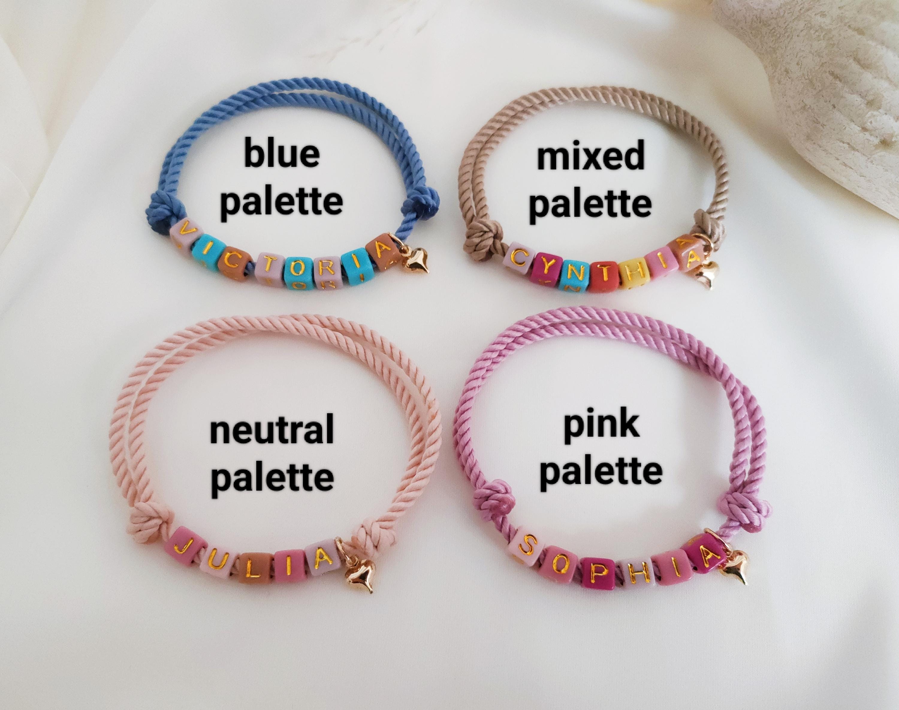 Personalized Custom Name Bracelets, Adjustable Bracelet, Child's Name ...