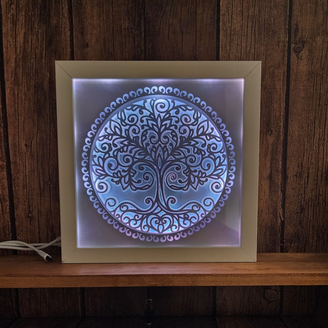 Tree of Life LED Shadow Box - Etsy