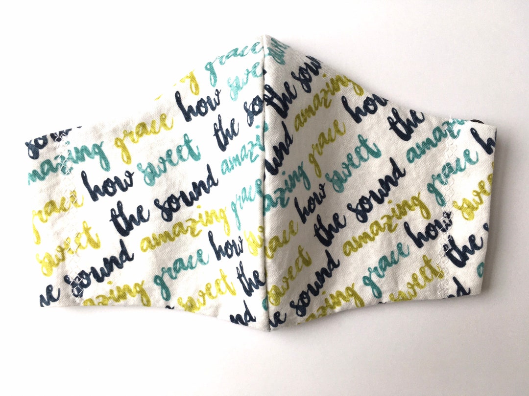 Christian Amazing Grace Face Mask Reusable & Washable - Etsy