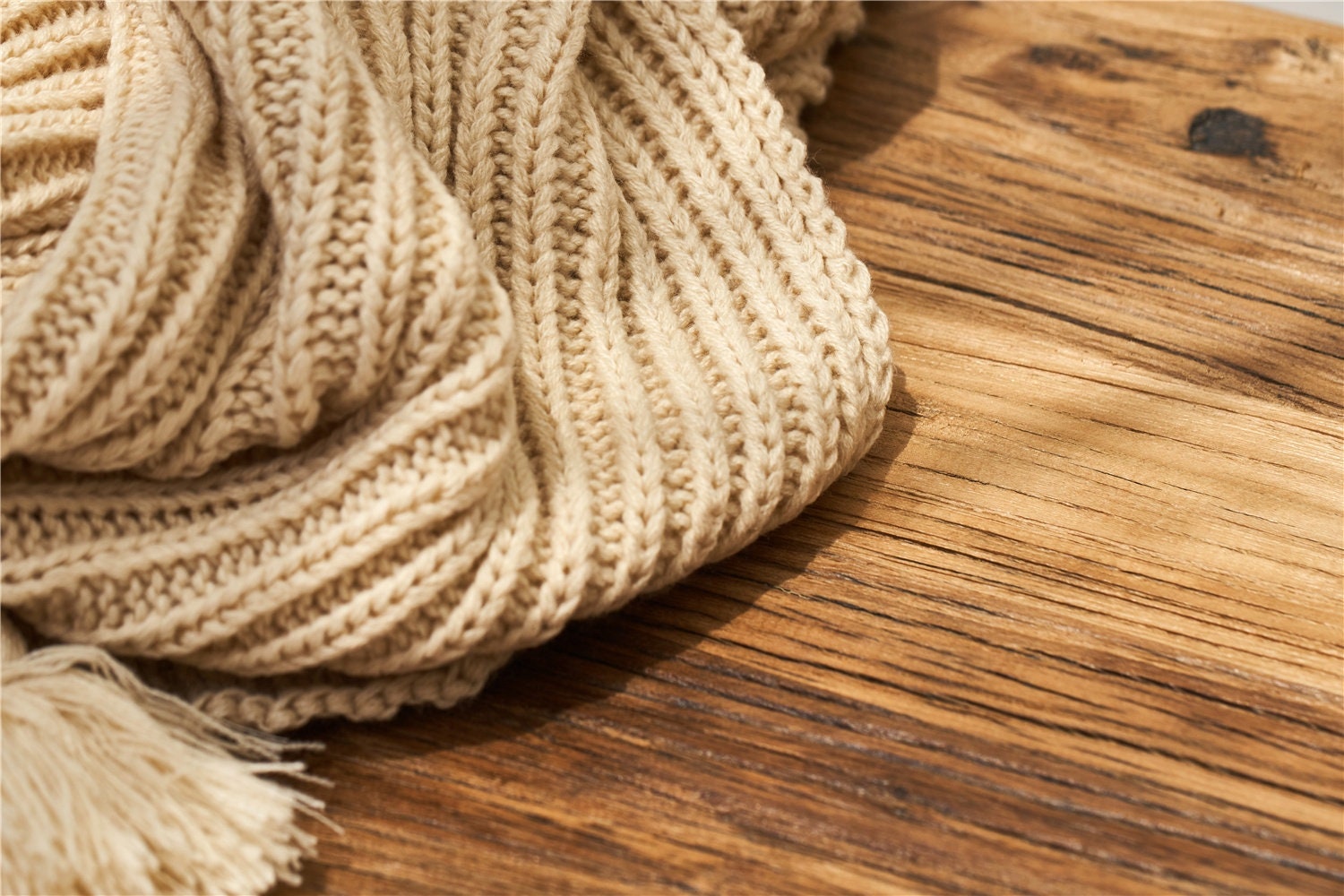 Knit Tassel Blanket Chic Knitted Throw boho Tassel Blanket - Etsy