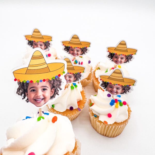 Fiesta Cupcake Toppers - Etsy
