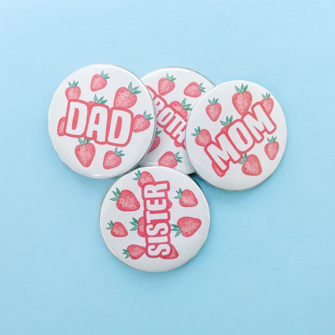 Berry Party Buttons Strawberry Party Buttons Berry Theme Strawberry ...