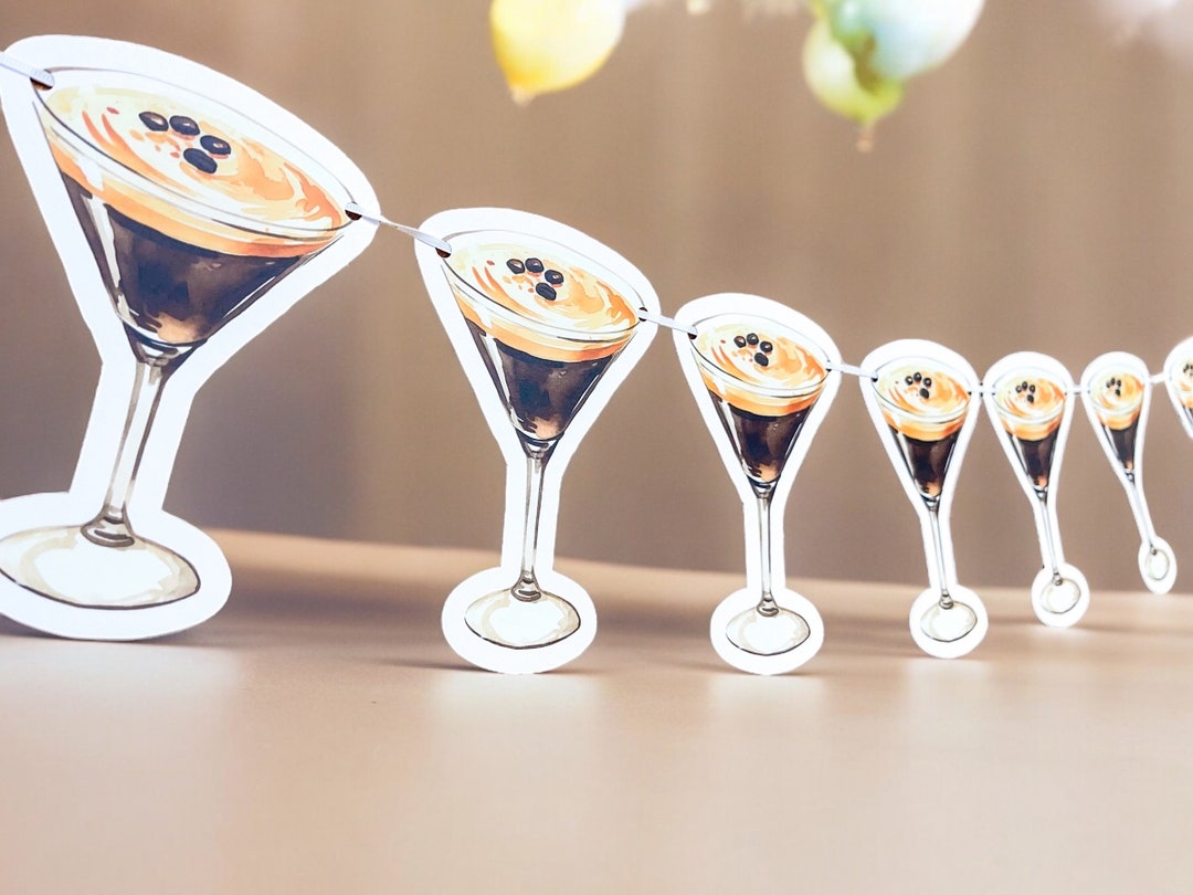 Espresso Martini Banner | Espresso Martini | Martini Birthday Party ...