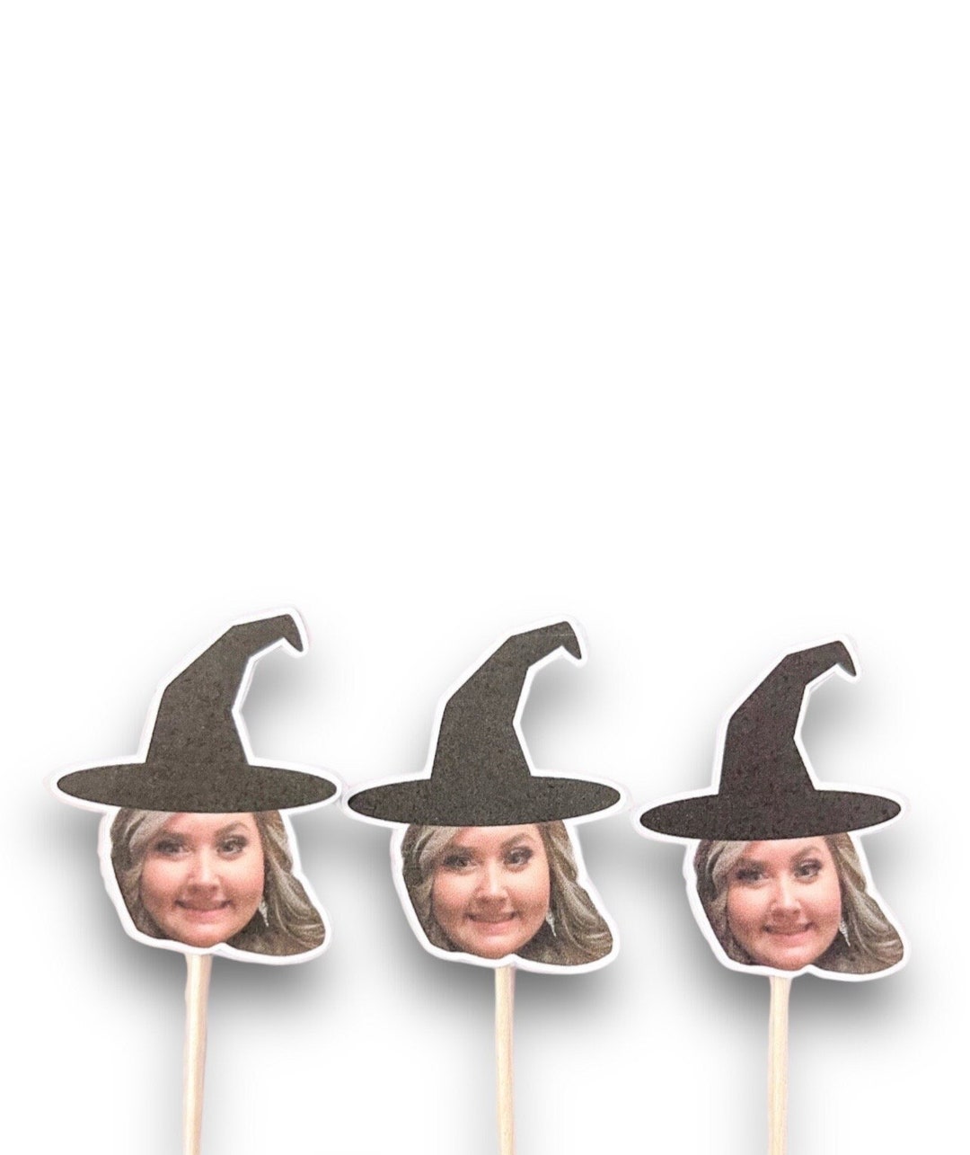 Witch Toppers mini Cupcake Toppers Photohead Witch Theme This Witch is ...