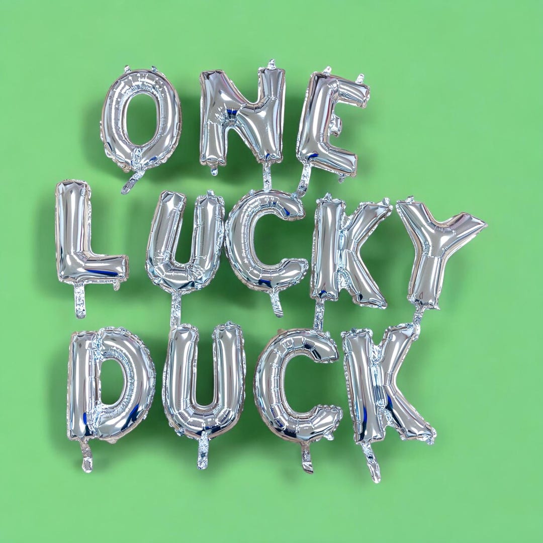 One Lucky Duck Party Balloon Bundle | Mallard Duck Birthday | Duck ...