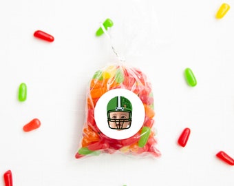 Football Birthday Stickers Sports Birthday Favor Stickers Football ...