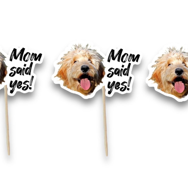 Face Cupcake Topper Dog - Etsy