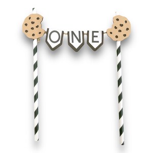 Cake Topper Cookie Cake Topper Cookie Birthday Cookie Theme Milk and ...