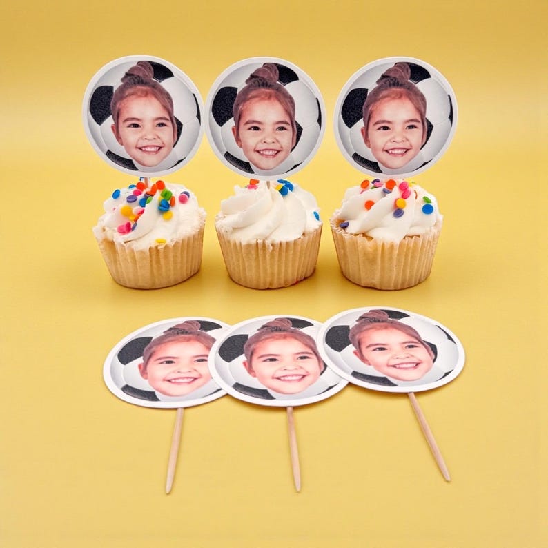 Cupcake Toppers | Soccer | Birthday Party | Team Party | Decorations ...