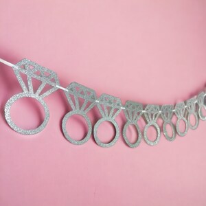 Engagement Ring Banner Wedding Ring Banner Bachelorette Decorations ...