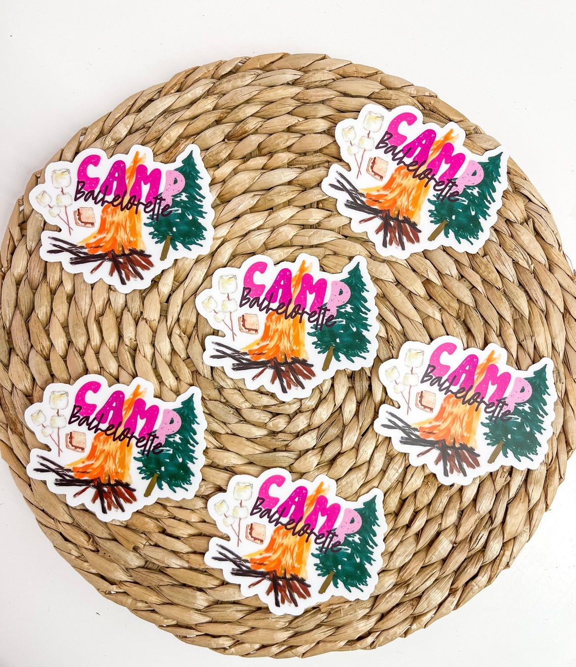 Camp Bachelorette Stickers | Waterproof | Scratch Resistant | Dish ...