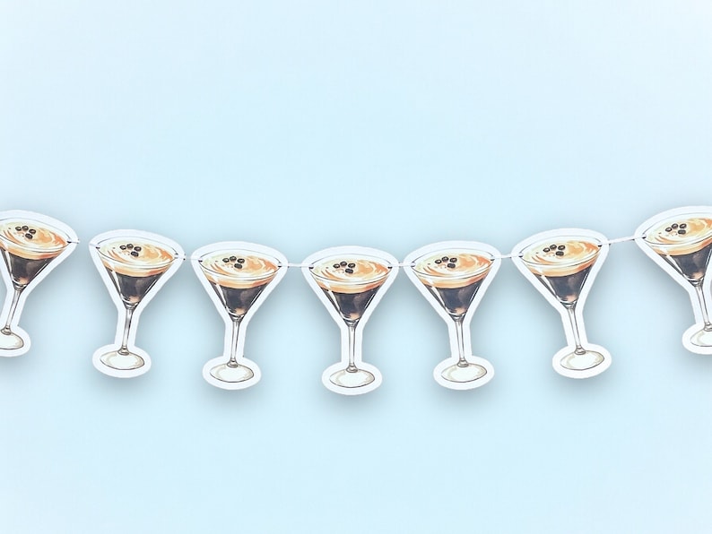 Espresso Martini Banner | Espresso Martini | Martini Birthday Party ...