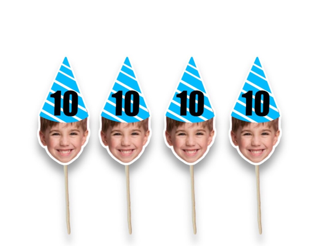 10th Birthday Cupcake Toppers and Party Supplies - Etsy