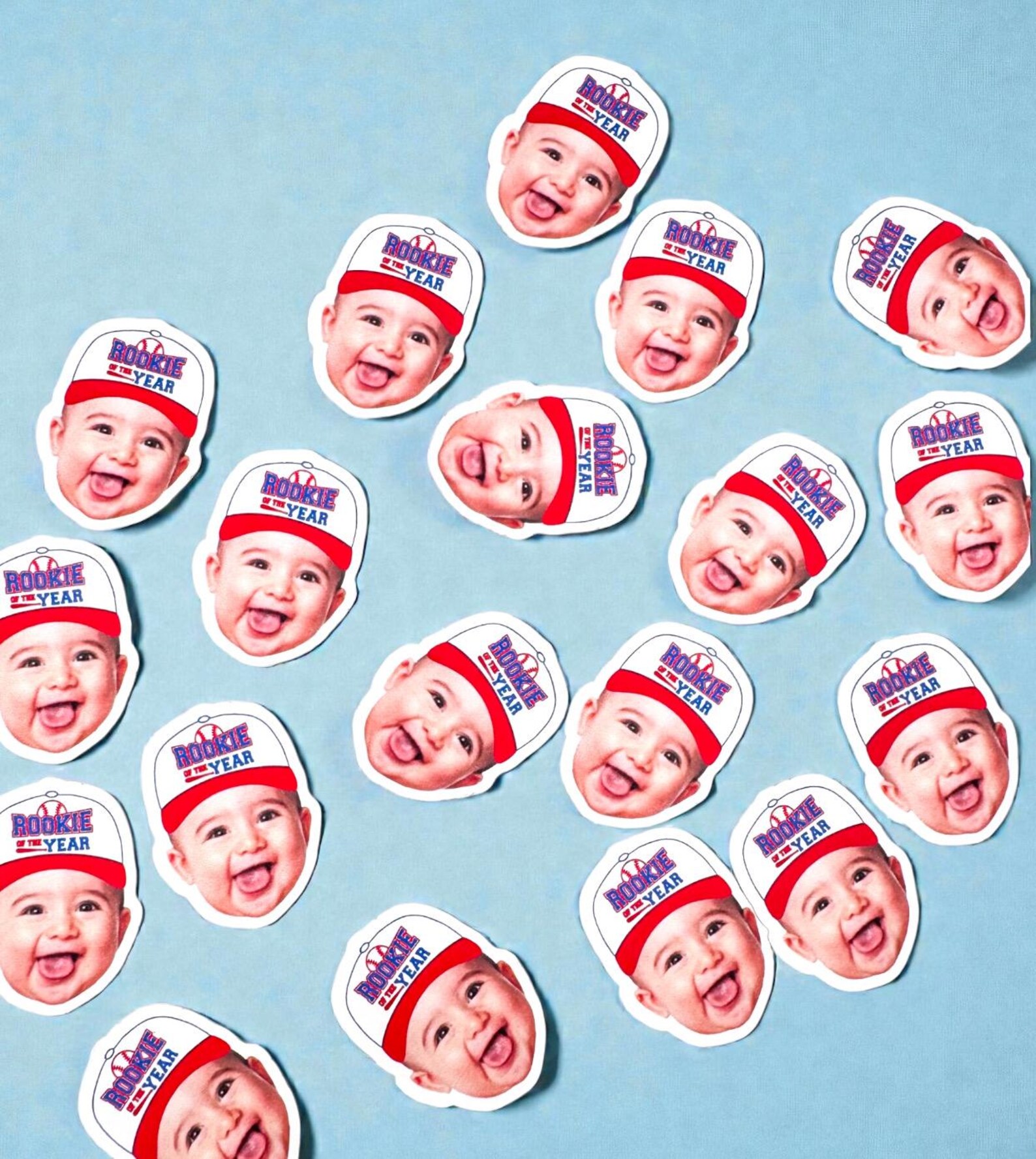 Rookie of the Year Confetti | Customized Photo | Baseball Theme ...