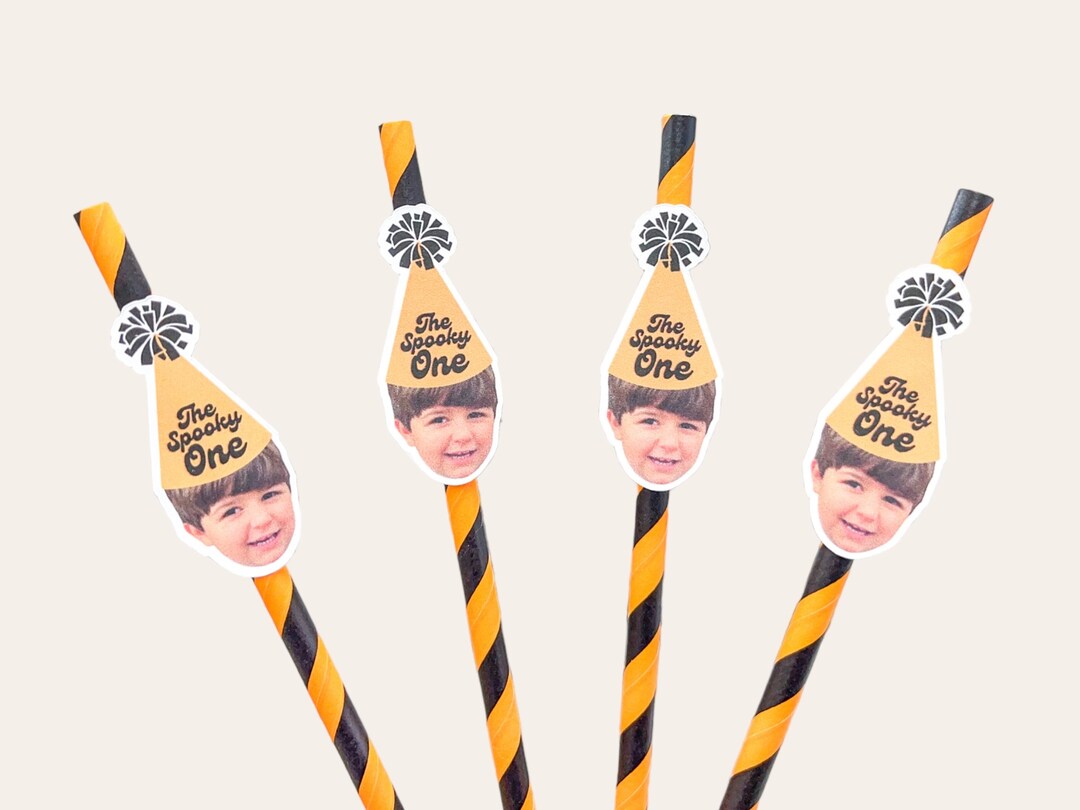 Spooky Straws Drinking Straws Ghost Birthday Birthday - Etsy