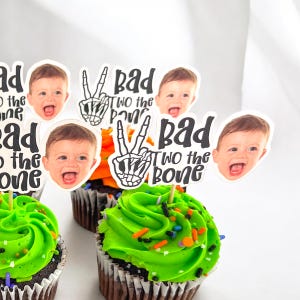 Bad Two the Bone Toppers | Cupcake Toppers | Photo Head | Second ...