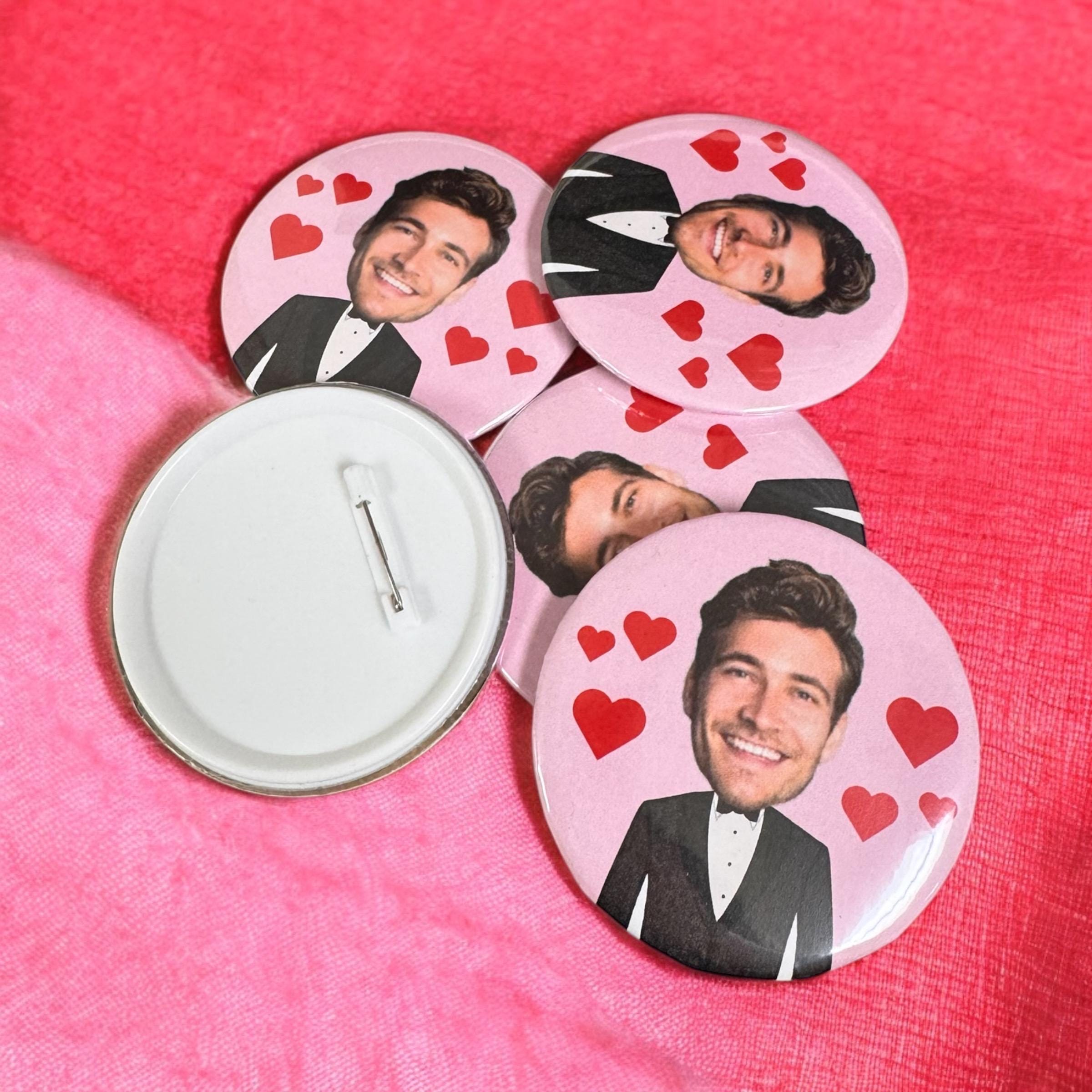 Groom Face Party Buttons | 3 Inches | Bachelorette Favor | Funny Party ...