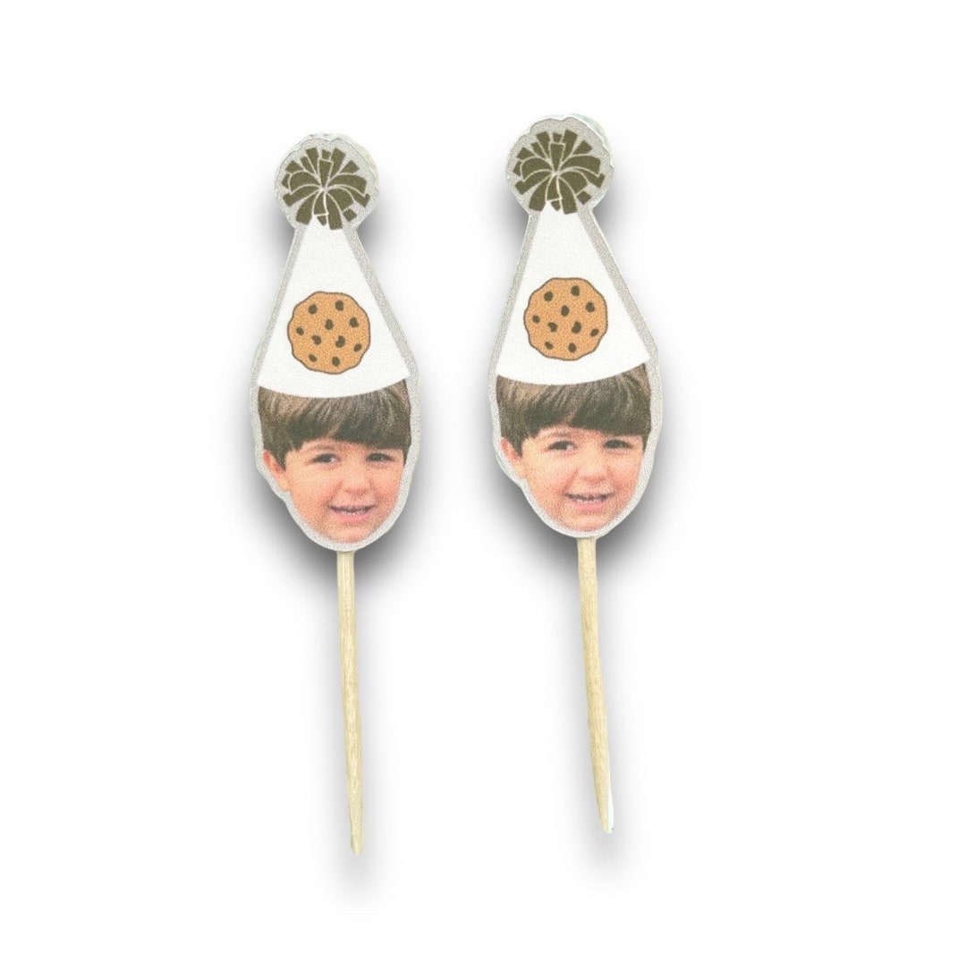 Cookie Cupcake Toppers Personalized Photo Toppers Cupcake Toppers ...