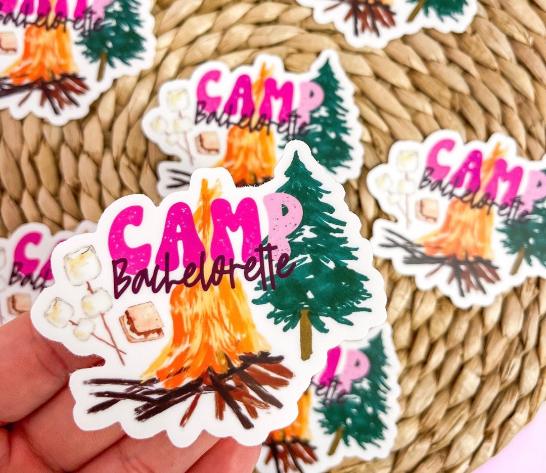 Camp Bachelorette Stickers | Waterproof | Scratch Resistant | Dish ...