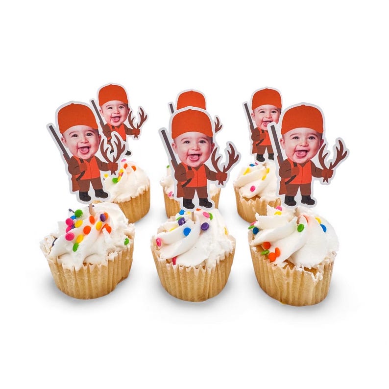 Cupcake Toppers | Deer Hunting Birthday | Party | Decor | Dessert ...