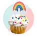 Rainbow Cupcake Toppers Rainbow Theme Rainbow Party Decor - Etsy