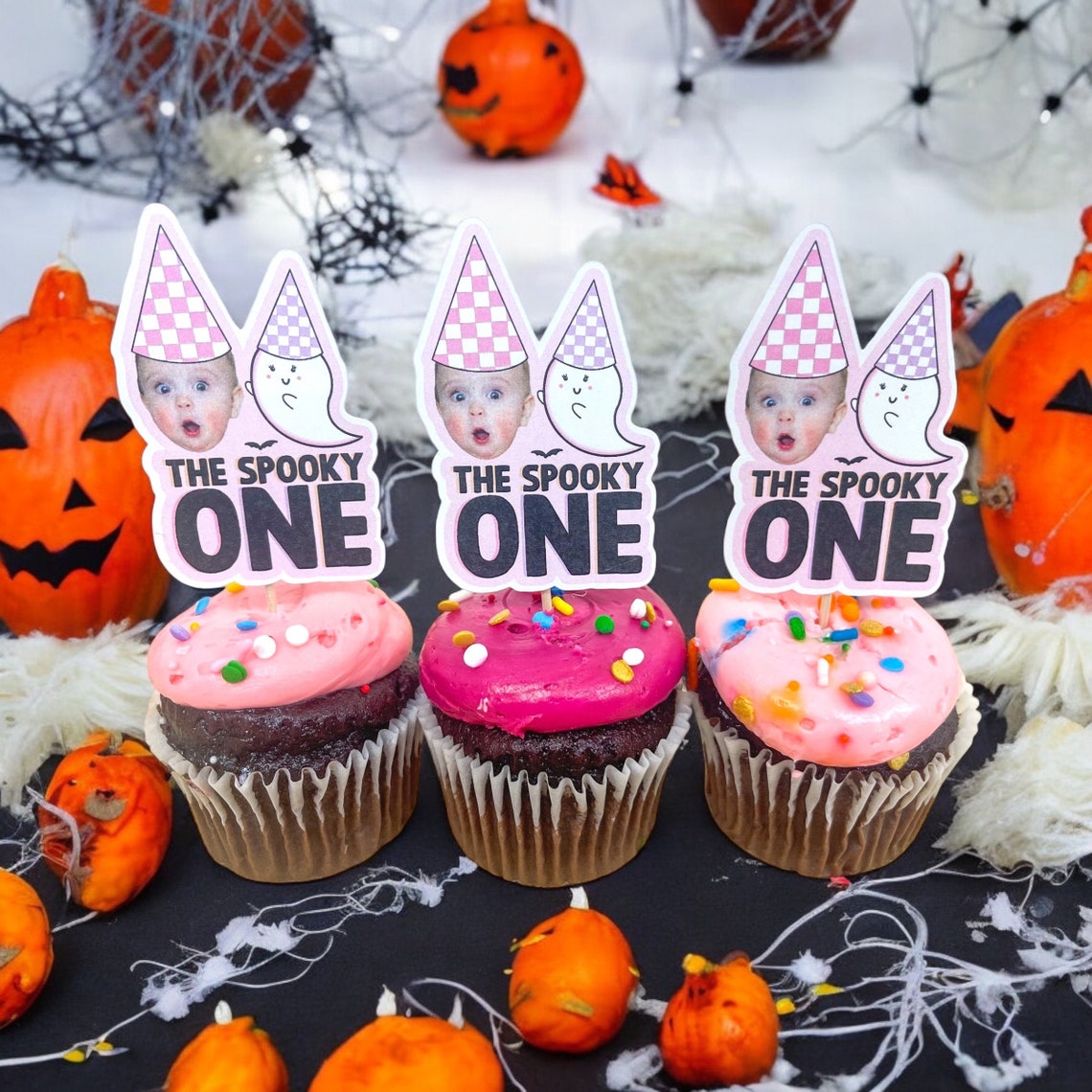 The Spooky One | Personalized Cupcake Toppers | Spooky One Theme ...