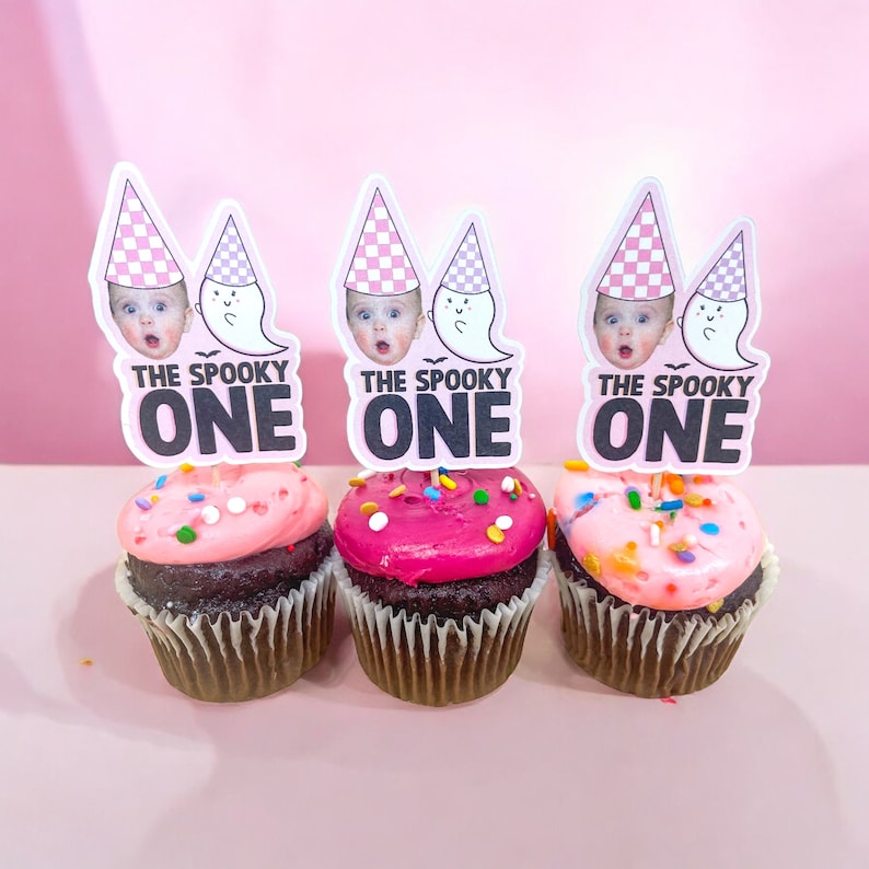 The Spooky One | Personalized Cupcake Toppers | Spooky One Theme ...