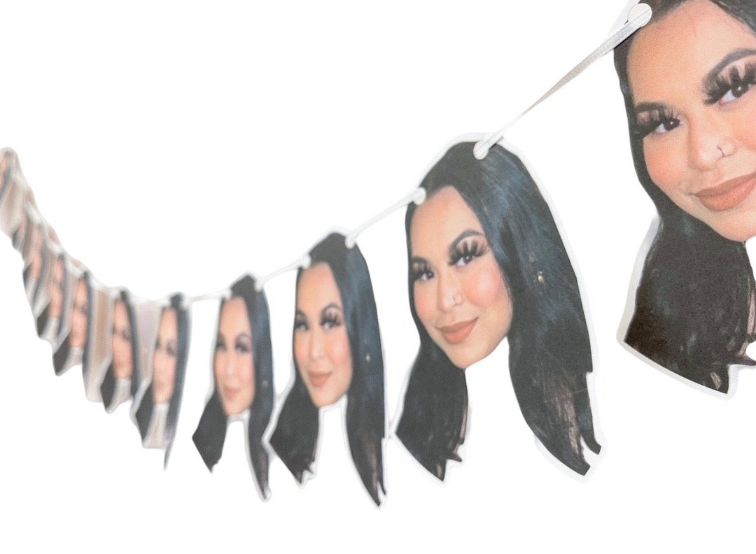 Custom Face Cardstock Banner 5 Foot Long Photo Head Banner Party Banner ...