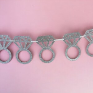 Engagement Ring Banner Wedding Ring Banner Bachelorette Decorations ...