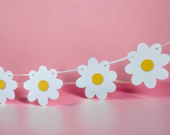 Glitter Daisy Garland Daisy Banner Daisy Decorations - Etsy