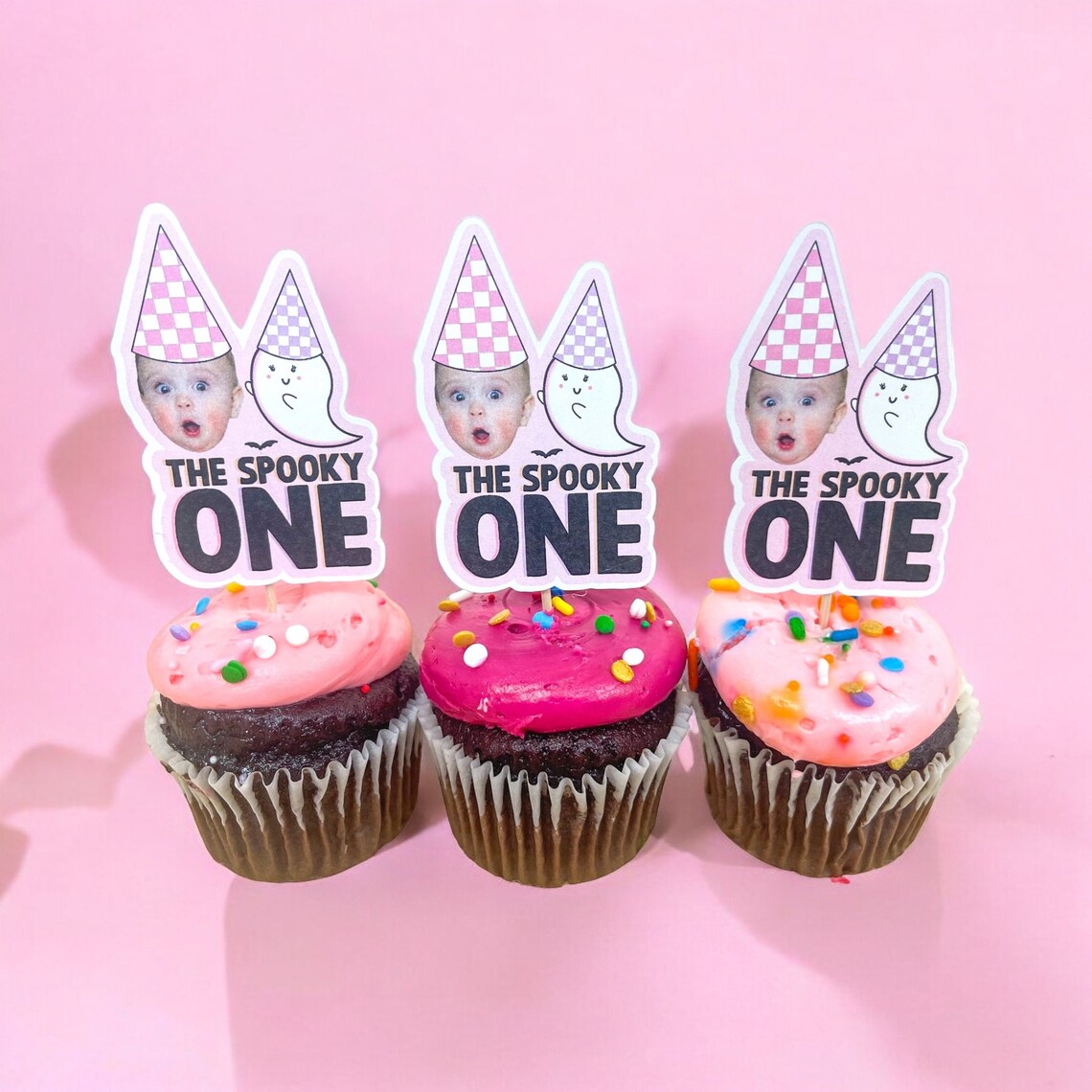 The Spooky One | Personalized Cupcake Toppers | Spooky One Theme ...
