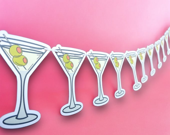 Martini Banner Martini Bachelorette Margarita Birthday Party ...