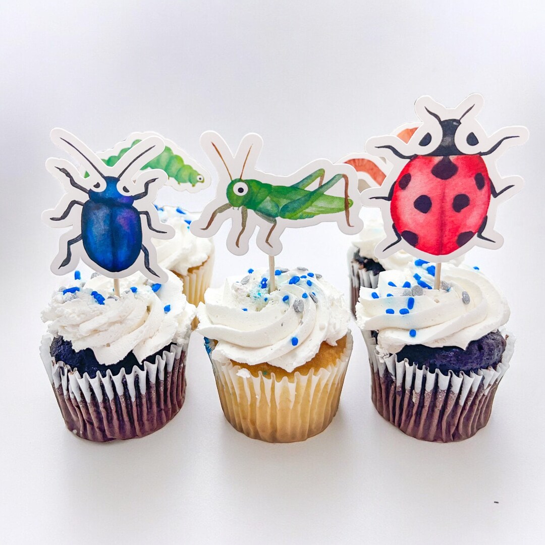 Bug Birthday Toppers | Bug and Insect Birthday Party Decorations ...