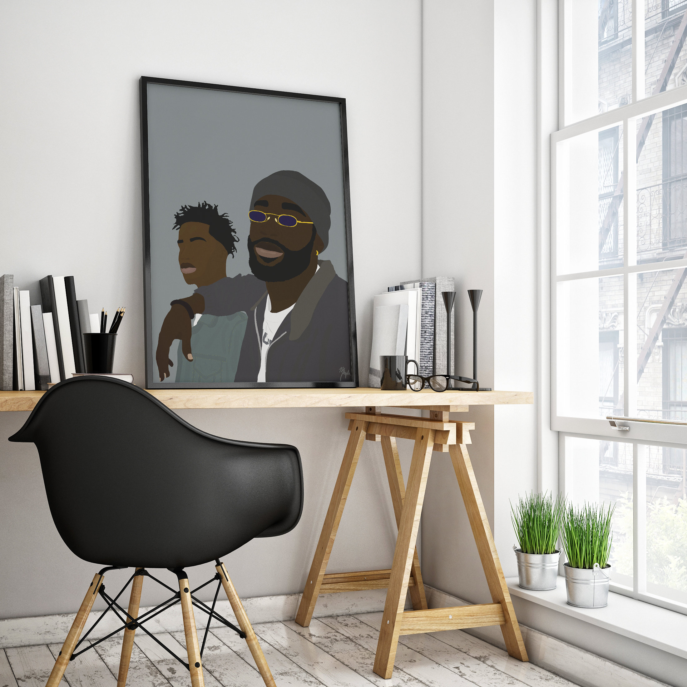 Black Boy Art Black Man Art African Man Art Printable Wall | Etsy