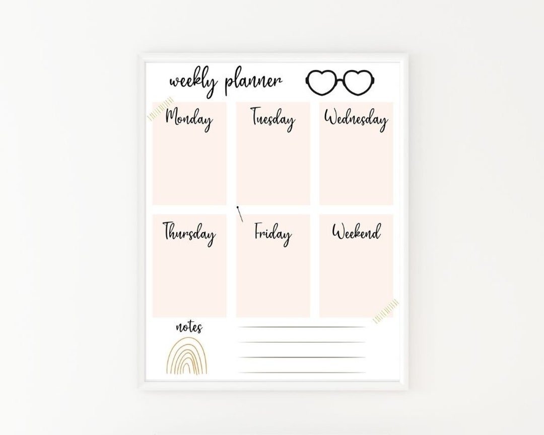 Weekly Planner ***DIGITAL DOWNLOAD*** - Etsy