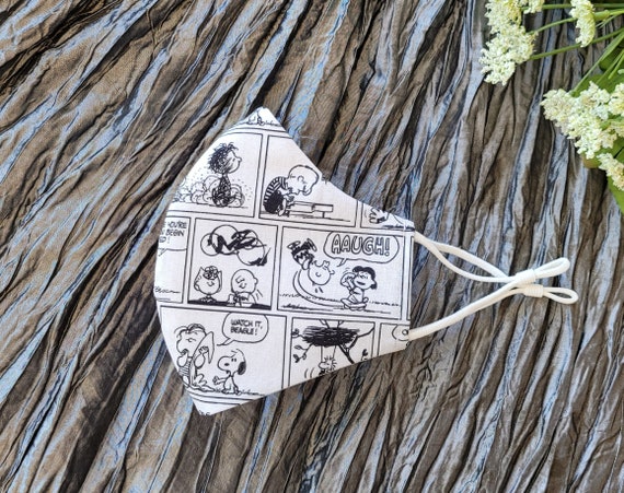 Snoopy Face Mask for Kids and Adult Face Mask With Adjustable - Etsy