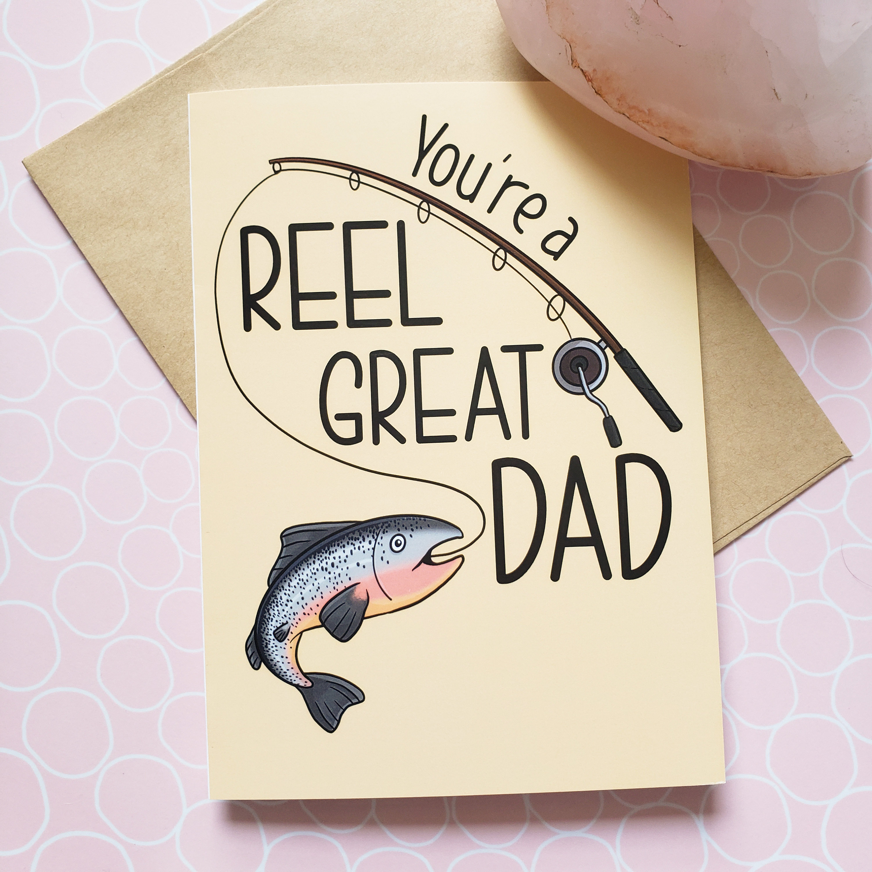 You're a Reel Great Dad 5x7" Blank Greeting Card - A7, With Envelope ...