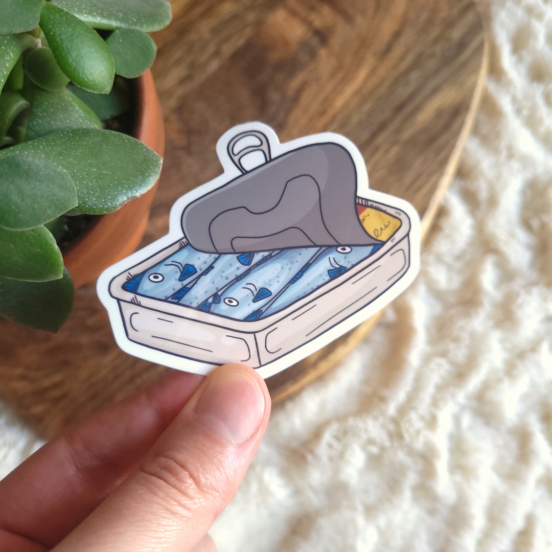 Tin of Sardines 3 Vinyl Sticker glossy Canned Fish - Etsy