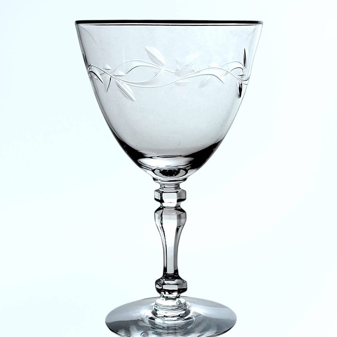 Set of 6 Tiffin Franciscan Vintage Carillon Cut Masterpiece Crystal ...