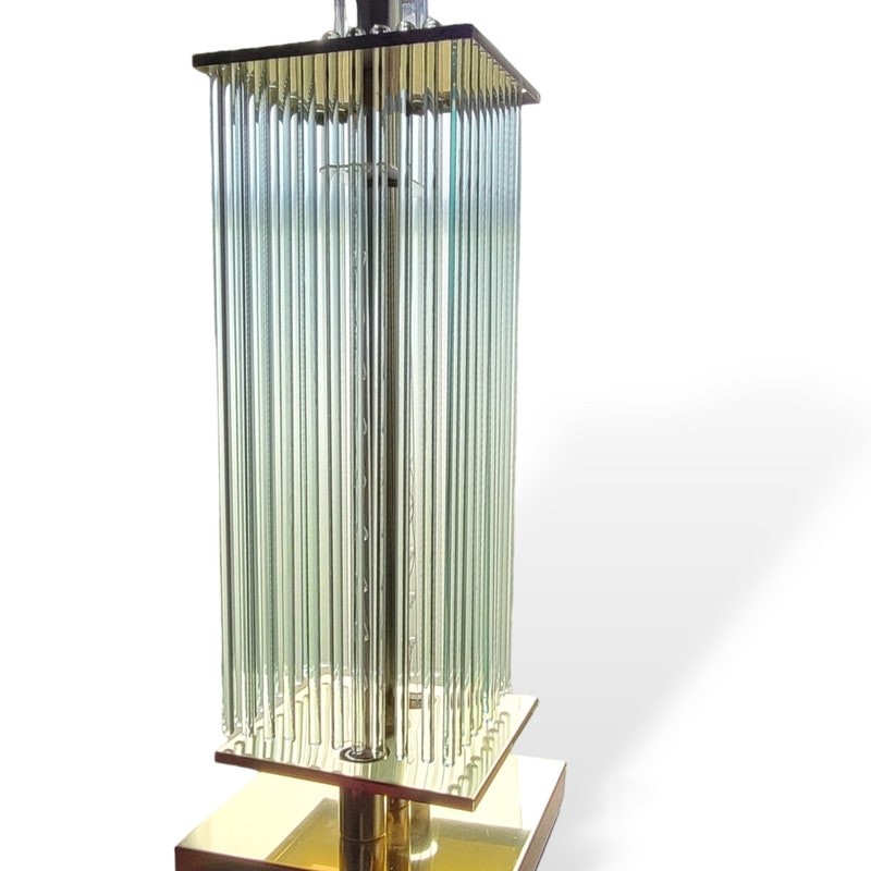 Glass Column Lamp - Etsy