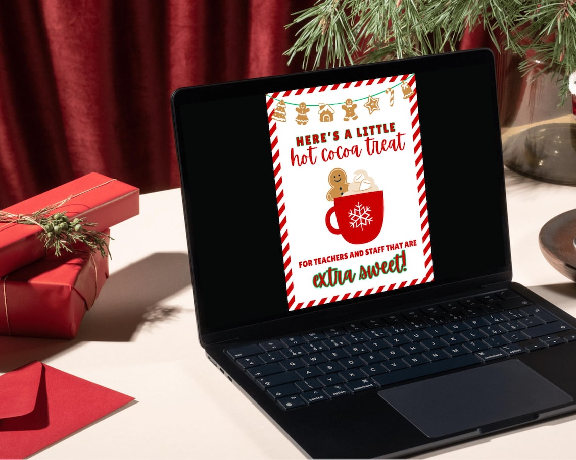 Printable Hot Cocoa Staff & Teachers Sign | Hot Chocolate Sign | Staff ...
