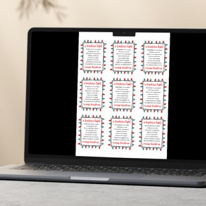 A Teacher's Light Poem Printable Card for Ornaments | Christmas Teacher ...