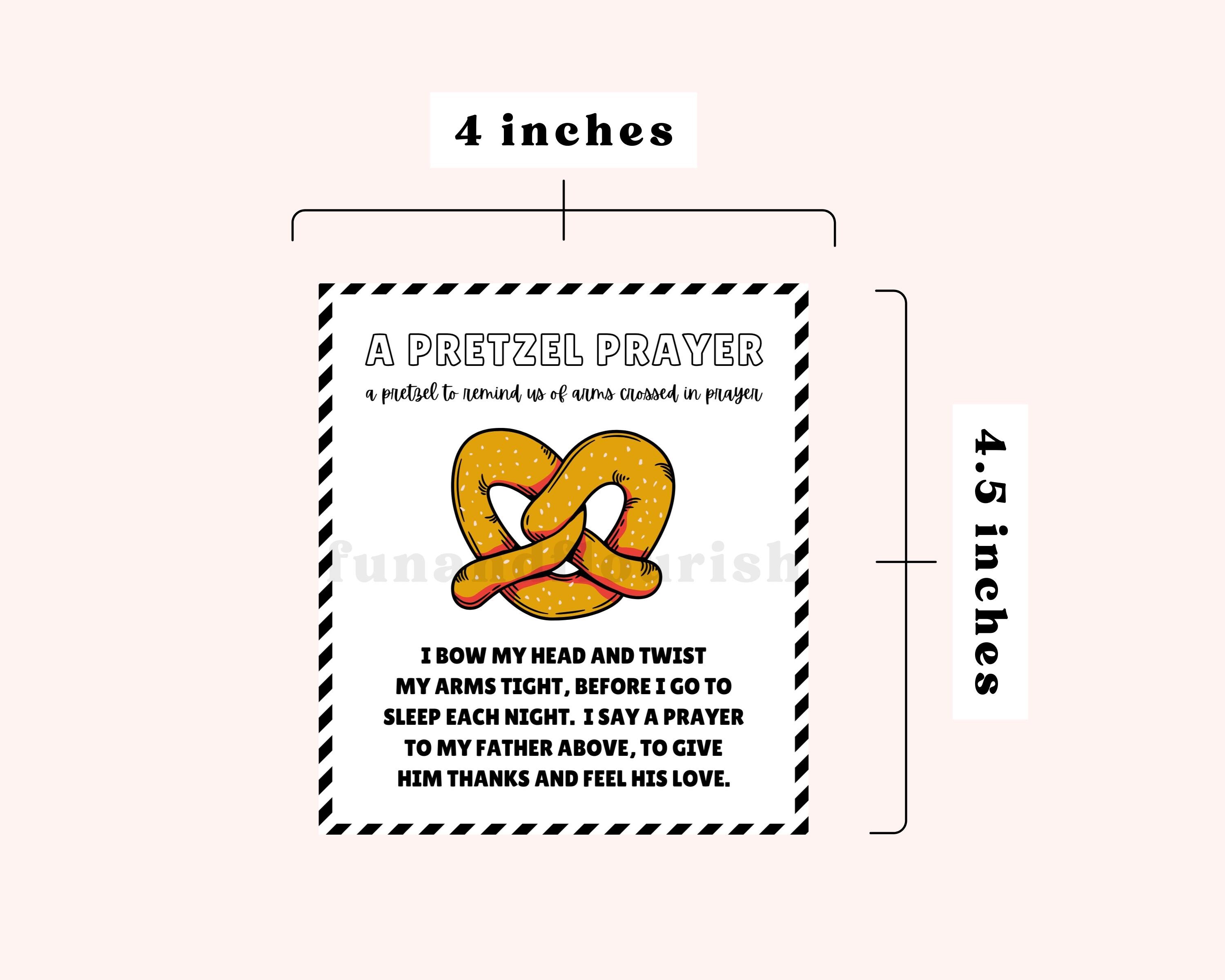 Pretzel Prayer Tag | VBS Kids Church Tag | Church Printable Tag ...