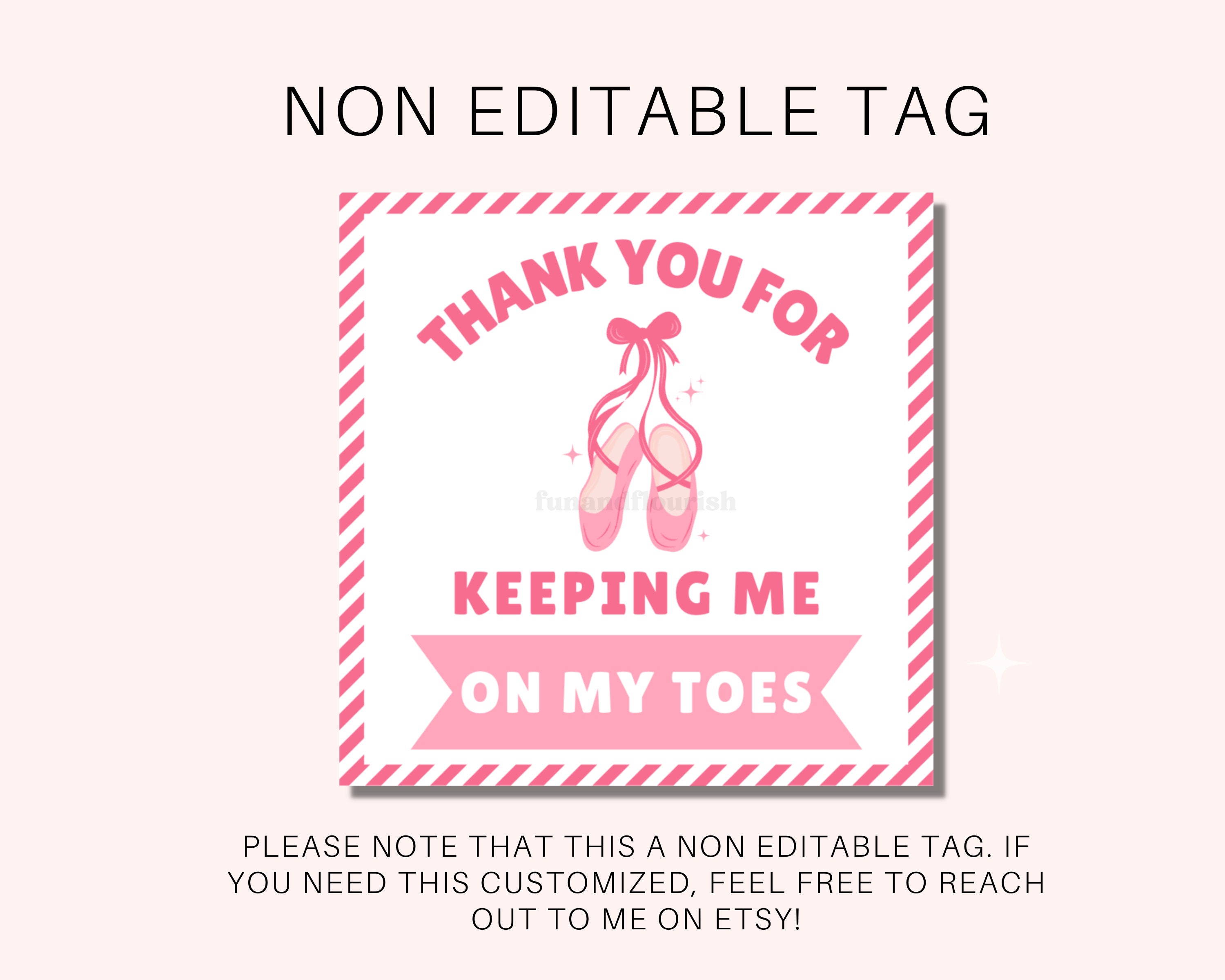 Ballet Printable Tag | Dance Recital Tag | Ballet Teacher Tag | Dance ...