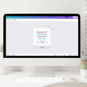 Printable Donut Forget How Awesome You Are Valentine | Kids Classroom ...