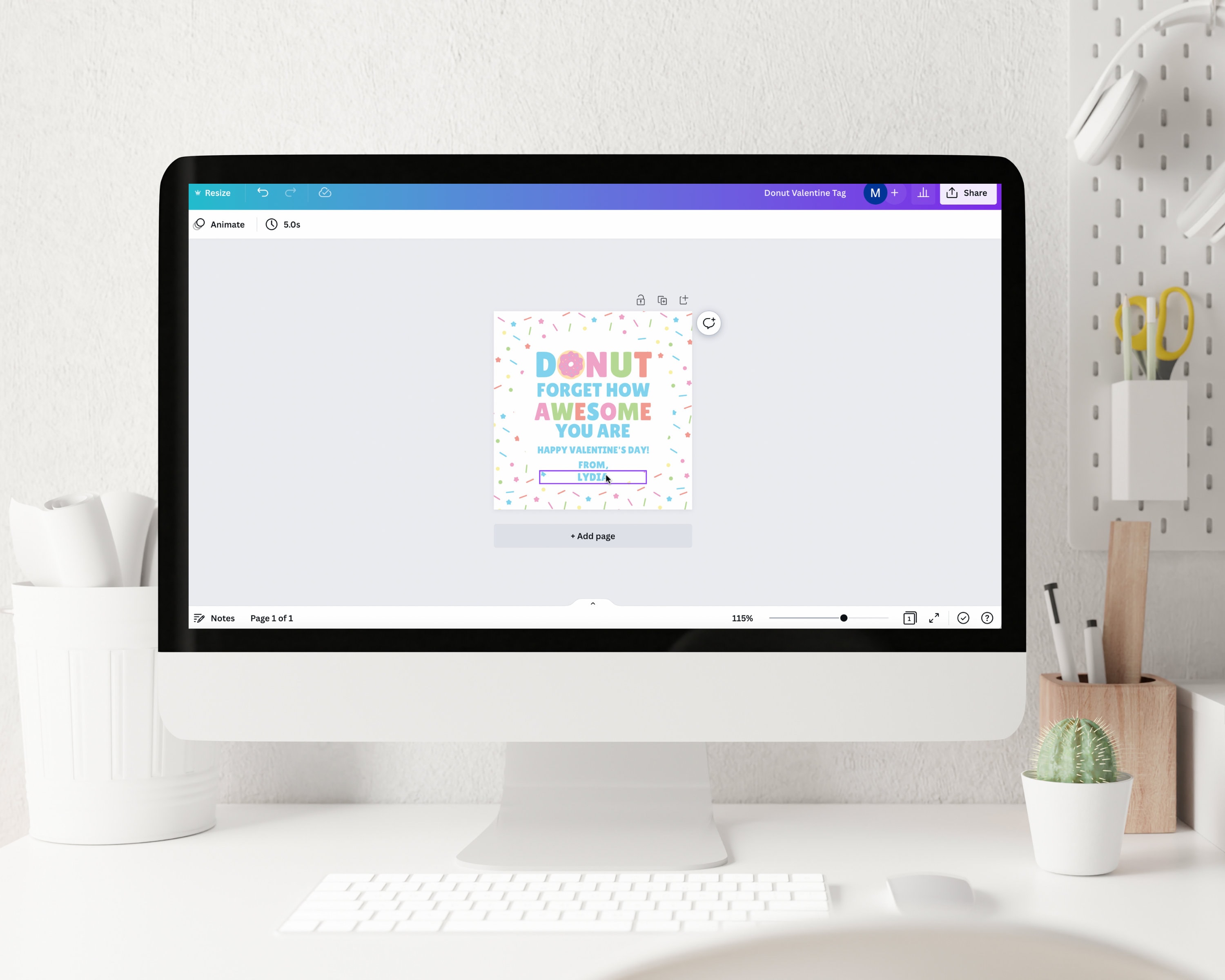 Printable Donut Forget How Awesome You Are Valentine | Kids Classroom ...