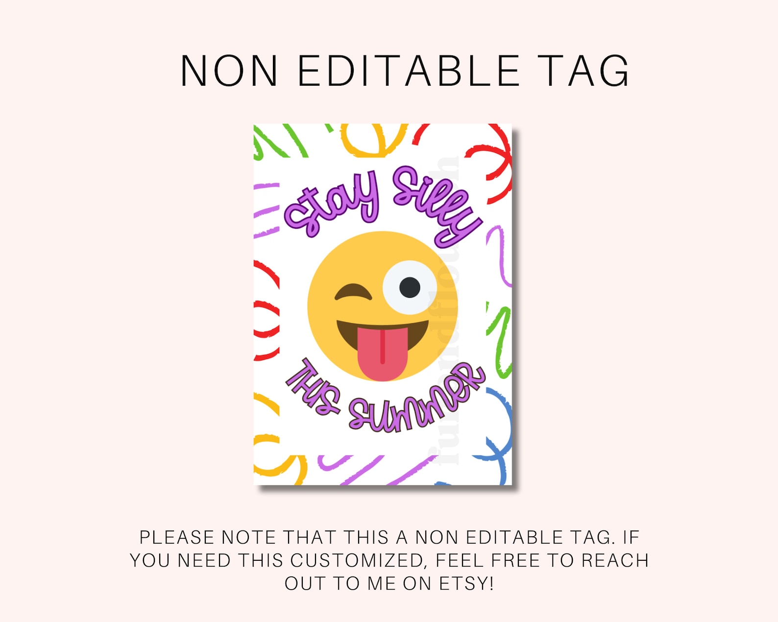 End of the Year Silly Printable Tag | Silly String Tag | Class Student ...