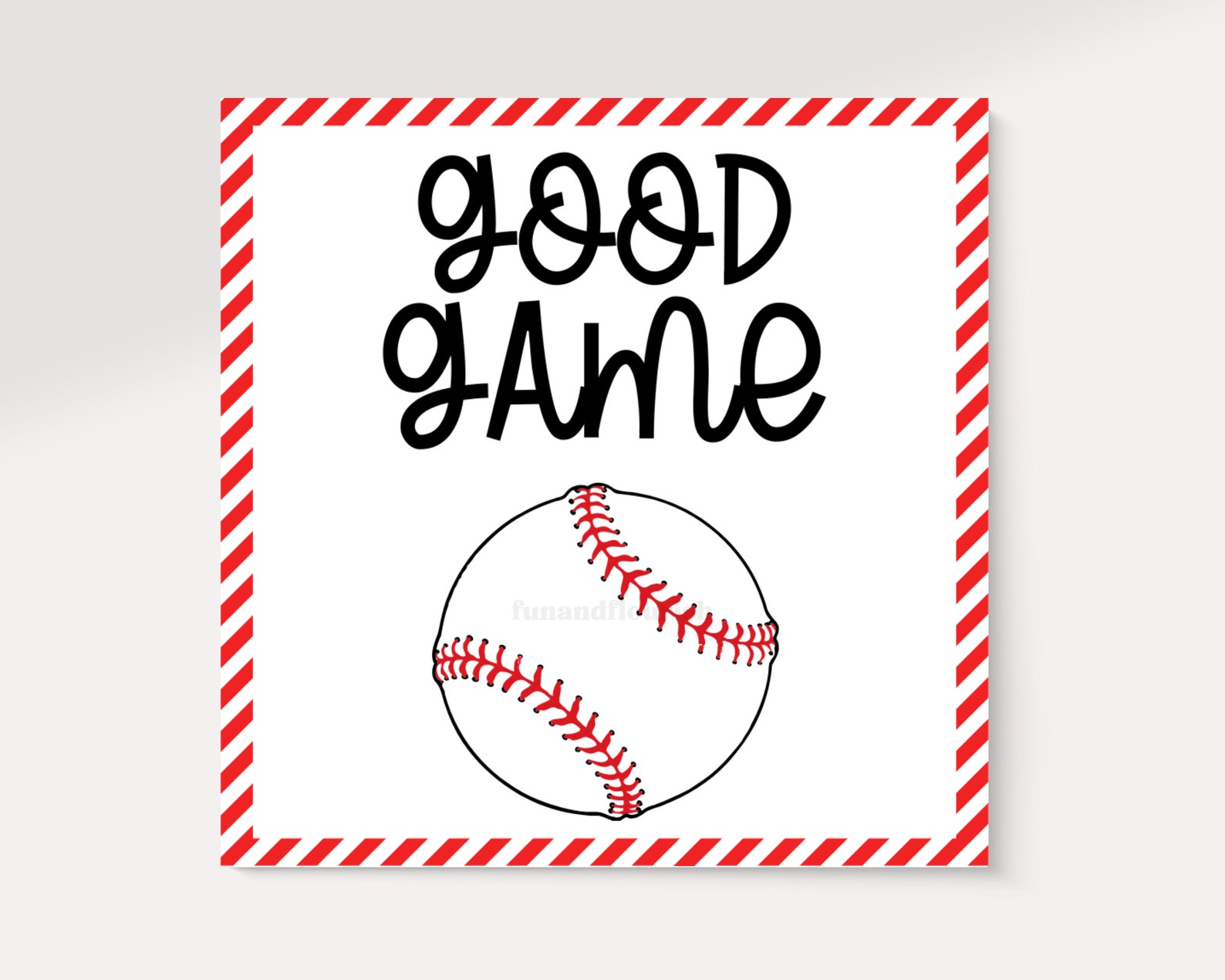 Baseball Treat Tag | Baseball Good Luck Tag for Treats | Game Day Gift ...