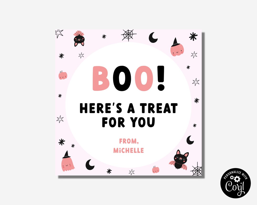 Boo Here's a Treat for You | Kids Halloween Tag | Trick or Treat Tag ...