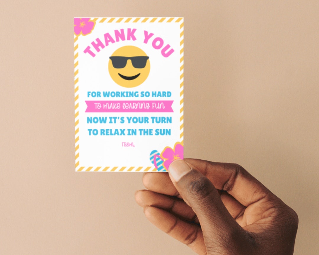 Printable Your Turn to Relax in the Sun Tag | End of School Year ...